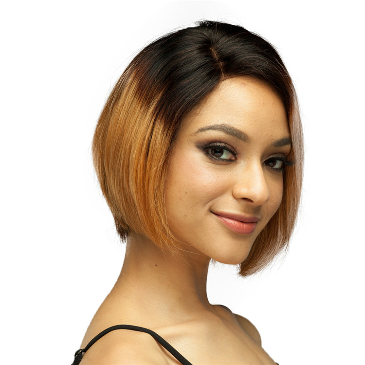 1b30 Color 8 In Short Bob Natural Wavy Lace Front Wig 100% Original ...