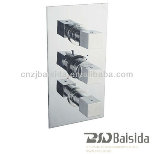 High Flow Cross Triple Concealed Thermostatic Shower Faucet, High ...