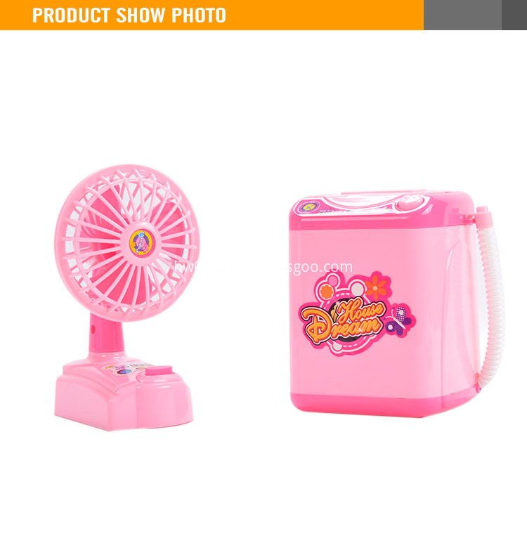 Kids Mini Plastic B/o Washing Machine & Fan, High Quality Kids Mini ...