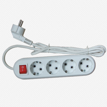 4 Ways Power Socket With Switch, High Quality 4 Ways Power Socket With ...
