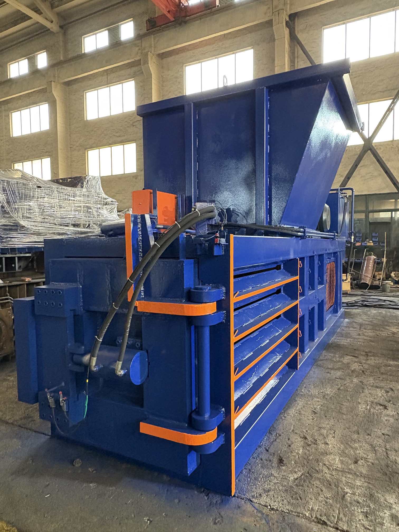 Shipment of waste paper baler
