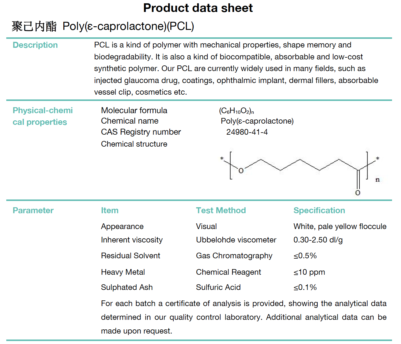3d Printing Materials Polycaprolactone Pcl Cas 24980-41-4, High Quality ...