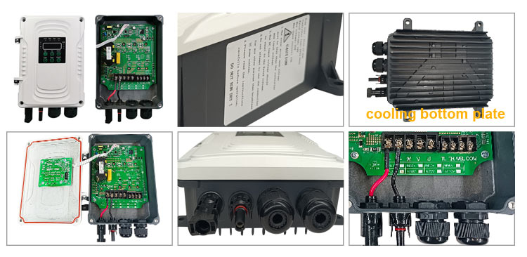 24v Dc Solar Submersible Borehole Pump With Mppt Controller For 100 ...