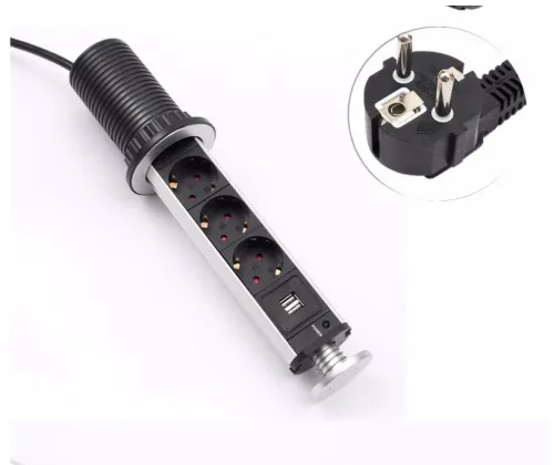 Tensile Vertical Eu Power Plug Outlet Pop Up Power Point Kitchen ...