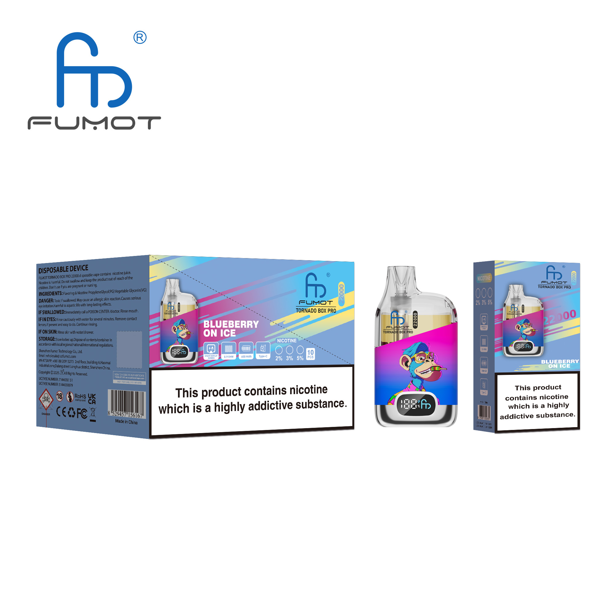 Fumot Tornado Box 22k 퍼프 일회용 Vape 도매, Bossgoo.com의 고품질 Fumot Tornado ...