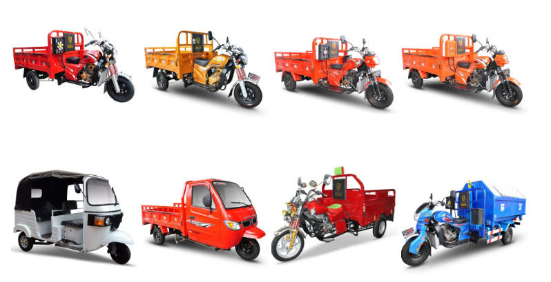 200cc/250cc Motorized Cargo Tricycle With Front Windshield And Sunshade ...