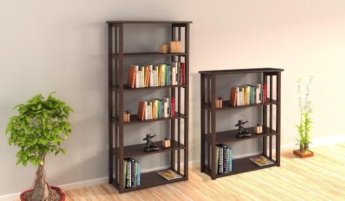 Mission Display Modern Wooden Tiered Library Bookshelf, High Quality ...