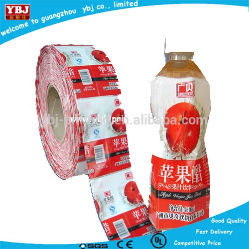 Pvc Shrink Sleeve Label For Plastic Bottle, High Quality Pvc Shrink ...
