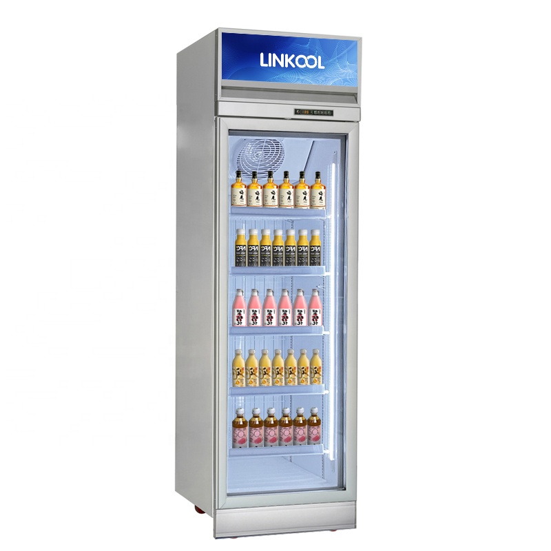 Single Door Beverage Freezer For Supermarkets, High Quality Single Door ...