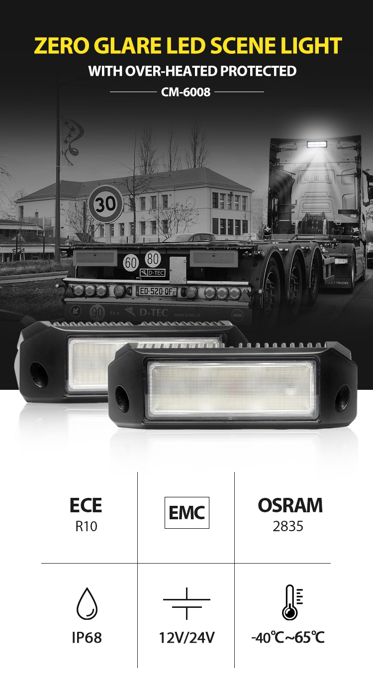 7.9" Ford Raptor Accessories Zero Glare Work Light, High Quality 7.9 ...