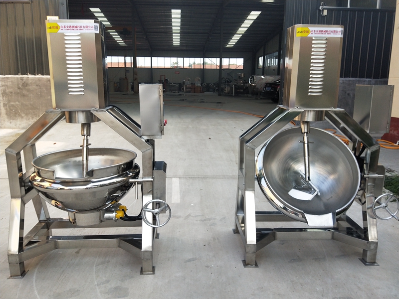 Commercial Milk Boiling Jacketed Kettle For Food Processing And Dessert ...
