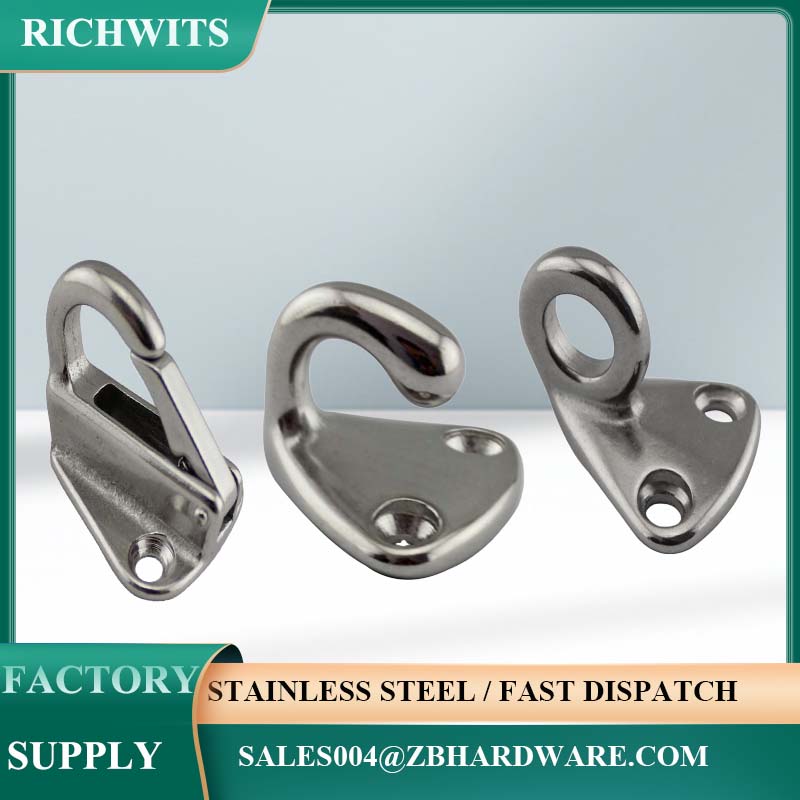Stainless Marine Hardware Rope Yacht Tug Spring Bolted Snap Fender Hook ...