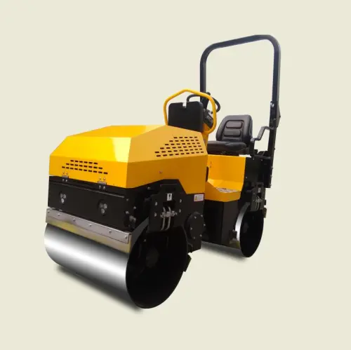 Small Vibratory Hydraulic Double Steel Wheel Road Roller, High Quality ...