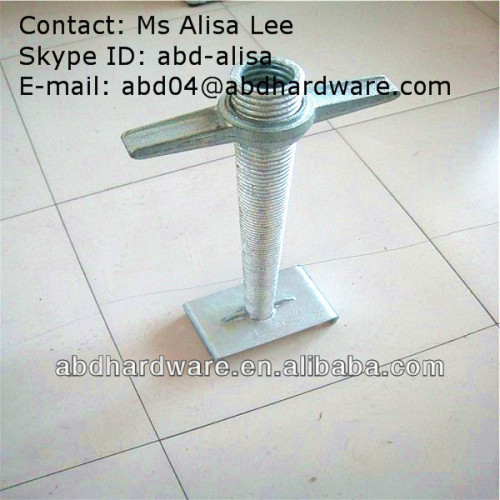 Hollow Adjustable Scaffolding Base Screw Jack, High Quality Hollow ...