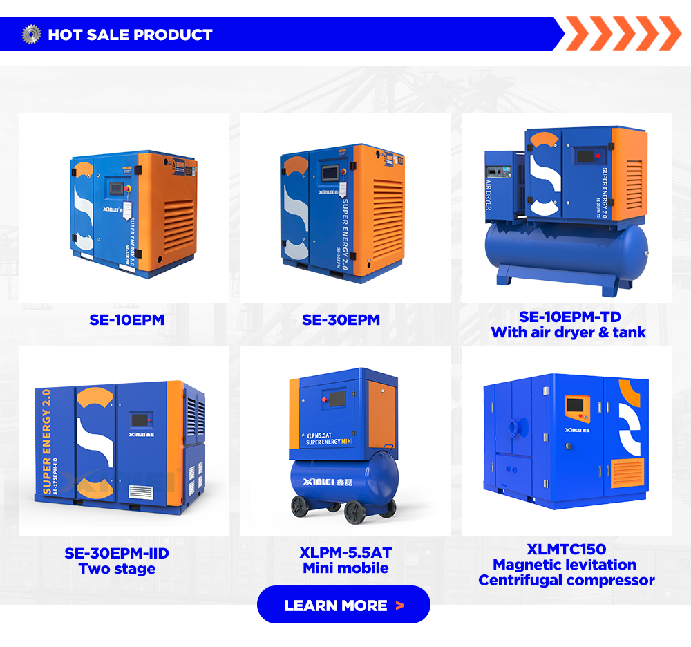 7.5kw Electric Screw Air Compressor With 350l Tank - Xlamtd10a, High ...