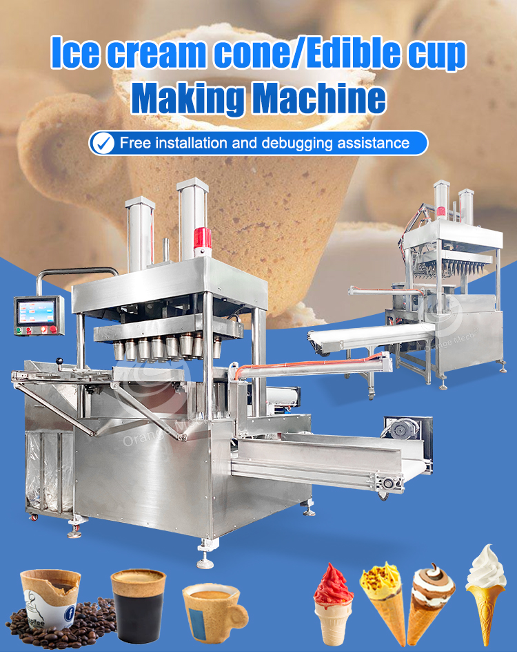 Orme Full Electric Edible Coffee Cup Cone Production Machine, High ...