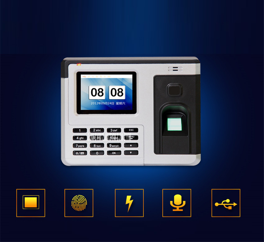 Time Recording Attendance Z800 Fingerprint Attendance Punch Card Check ...