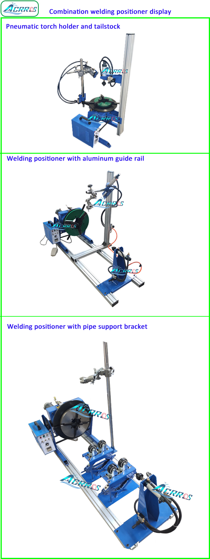 Small 600kg Loading Automatic Welding Positioner With Through Hole ...