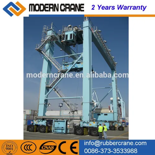10-50t Rtg Crane Container Rubber Tire Gantry Cranes, High Quality 10 ...