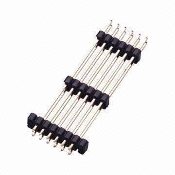 2.54mm Pin Header, Triple Row Straight Angle, Three Plastic, High ...