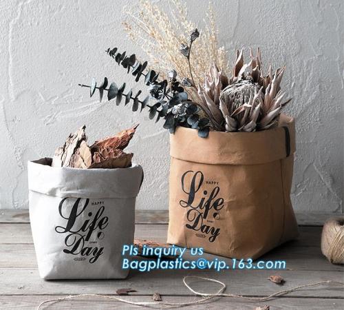 Dupont Paper Bag Kraft Paper Storage Bag, Washable Tyvek Brown Paper ...