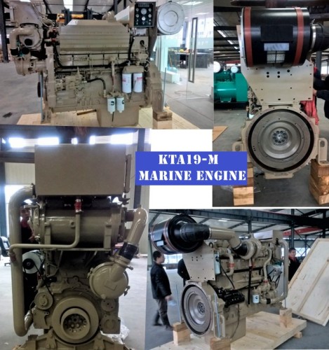 Marine Auxiliary Diesel Engine 6-cylinder Kta19 Series For Generator ...