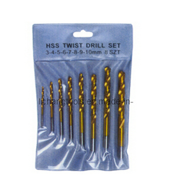 Hss Twist Drill Bit Set With 8pcs, High Quality Hss Twist Drill Bit Set ...