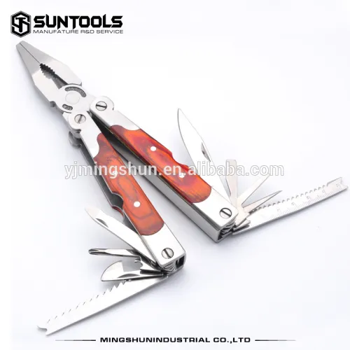 Camping Multi Tool With Wooden Handle, High Quality Camping Multi Tool With Wooden Handle on ...