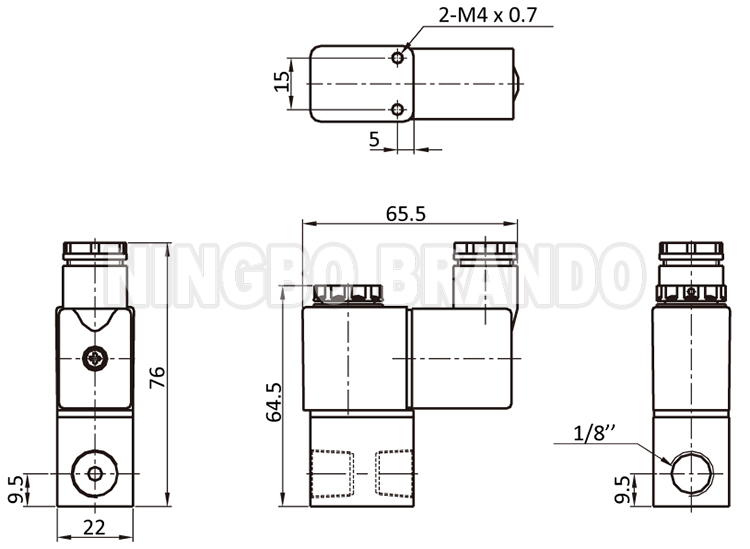 2V025-06 1/8'' Water Air Gas Solenoid Valve China Manufacturers ...