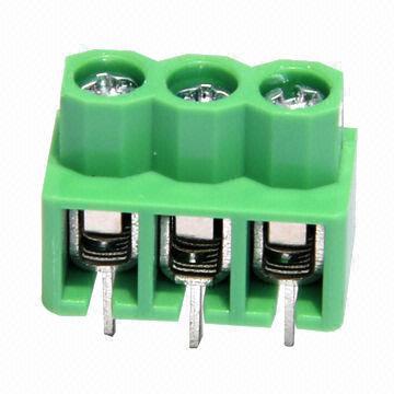 Power Cable Terminal Block With 5.0mm Pitch, 300v Rated Voltage, High ...