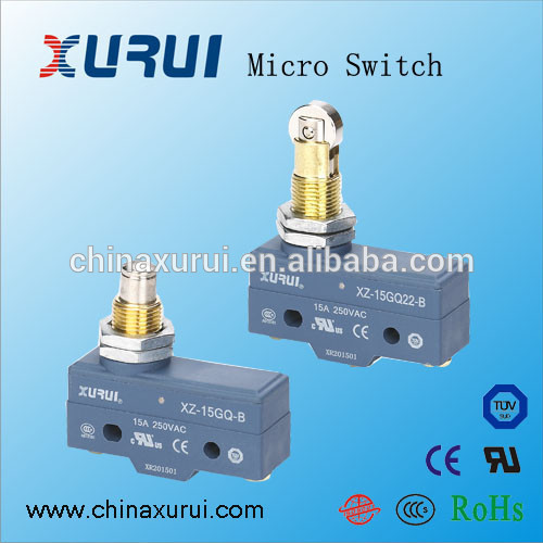 Ip40 Panel Mount Type 15a Micro Switch / Pa66 Blue Color Micro Switch ...