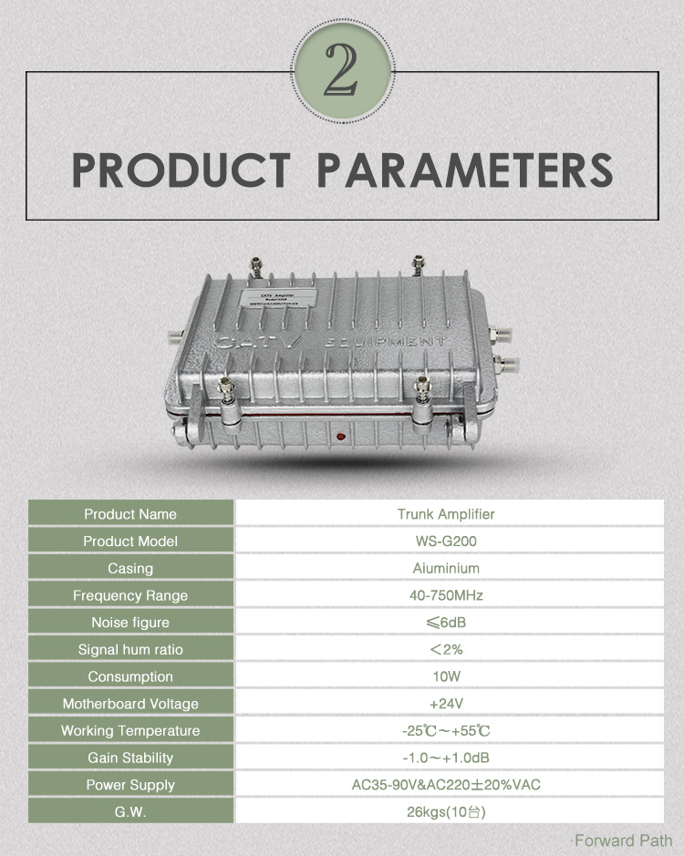 30 Gain Trunk Line Amplifier - Catv Outdoor Amplifier, High Quality 30 ...