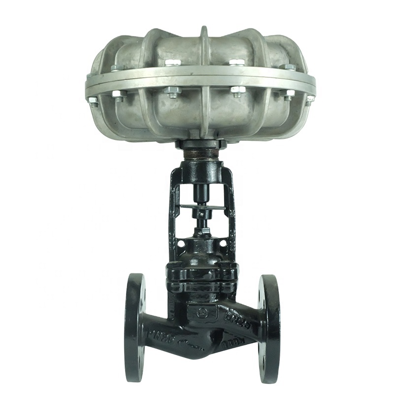 Pneumatic Membrane Valve Dn50 High Temperature Steam Control Valve ...