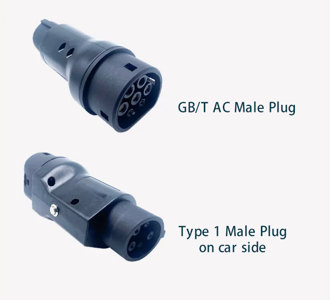 32a Type1 To Gbt Ev Charger Adapter Connector, High Quality 32a Type1 ...