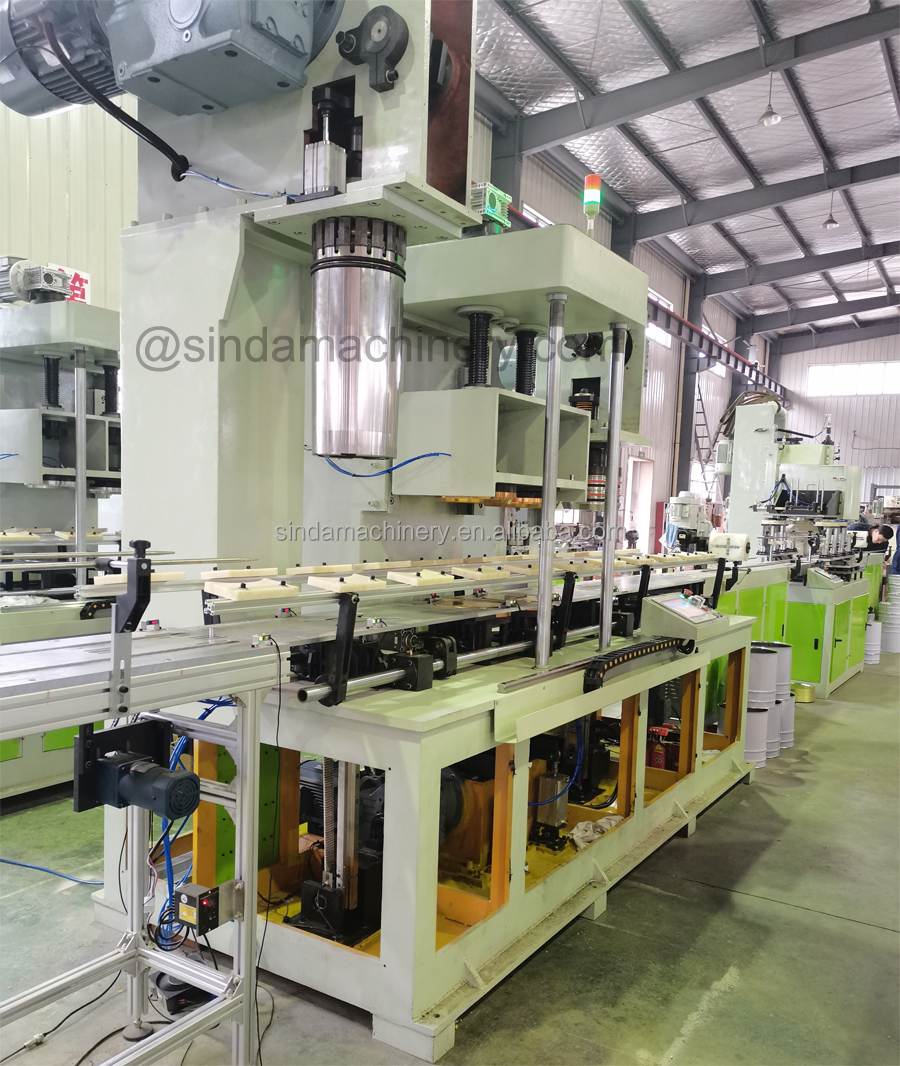 18l Handle Pail Bucket Conical Tin Can Making Machine Production Line ...