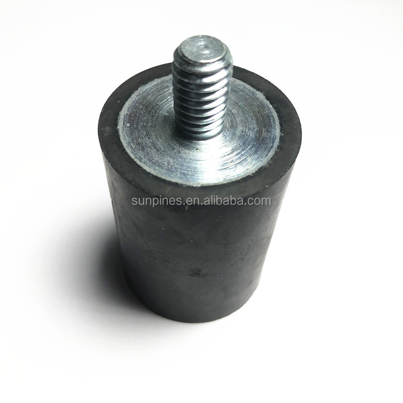 Cylindrical Stud Bolt Rubber Feet M4-m16 Screw Nut Mounting Blocks For ...