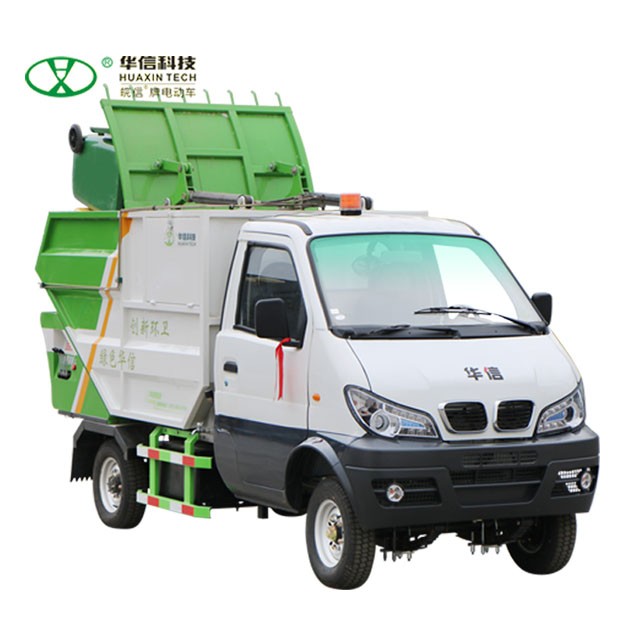 1-ton Battery Operated Garbage Truck - Rear Loading Compact Vehicle ...