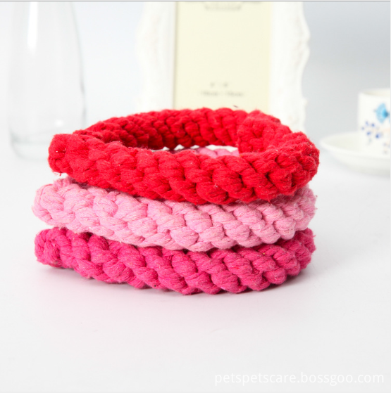 Rose Red Color Organic Cotton Dog Chew Toys, High Quality Rose Red ...