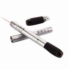 laser pointer on black screen