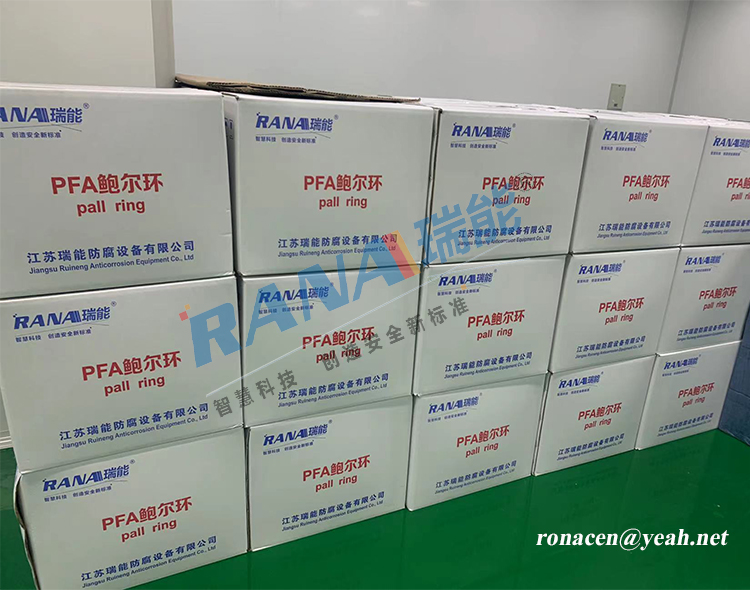 Ultra-clean High Purity PFA Pall Ring