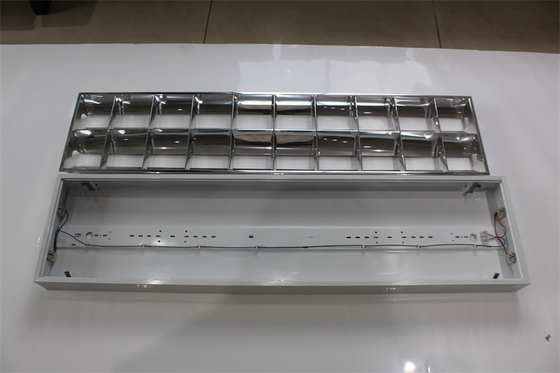 Led Tube Fluorescent Panel Ceiling Grille Lamp Louver Fitting, High ...