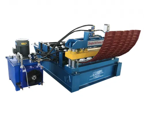Metal Roof Sheet Crimping Curving Roll Forming Making Machine, High ...