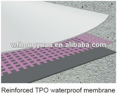 Tpo Thermoplastic Polyolefin Waterproof Membrane/tpo Membrane, High Quality Tpo Thermoplastic ...