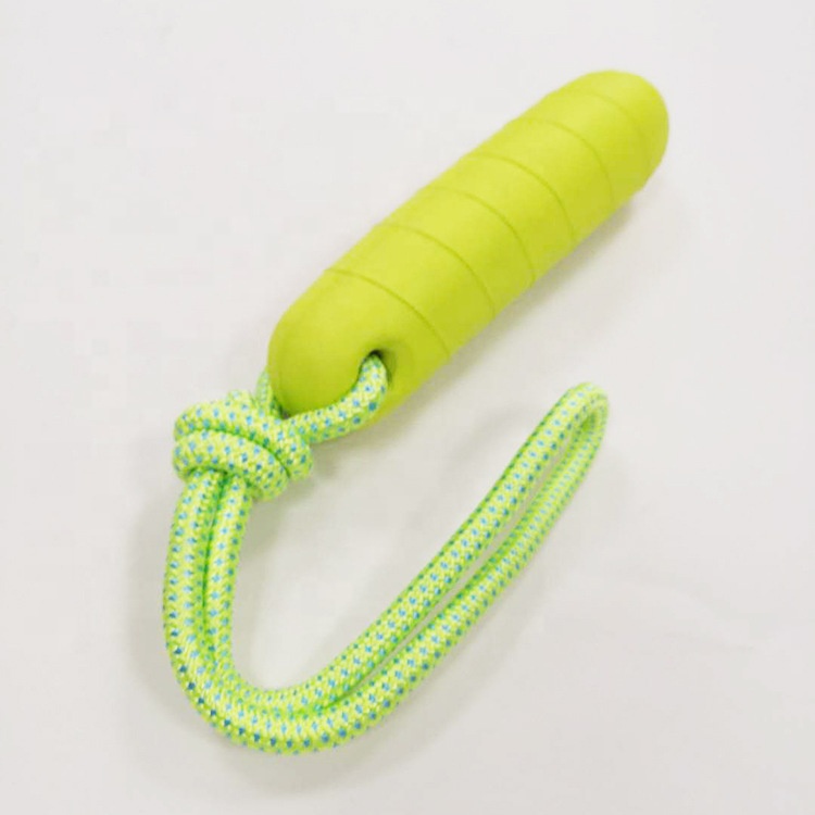 Swing And Fling Durable Eva Foam Rope Sausage Shape Dog Toy Larger Dogs ...