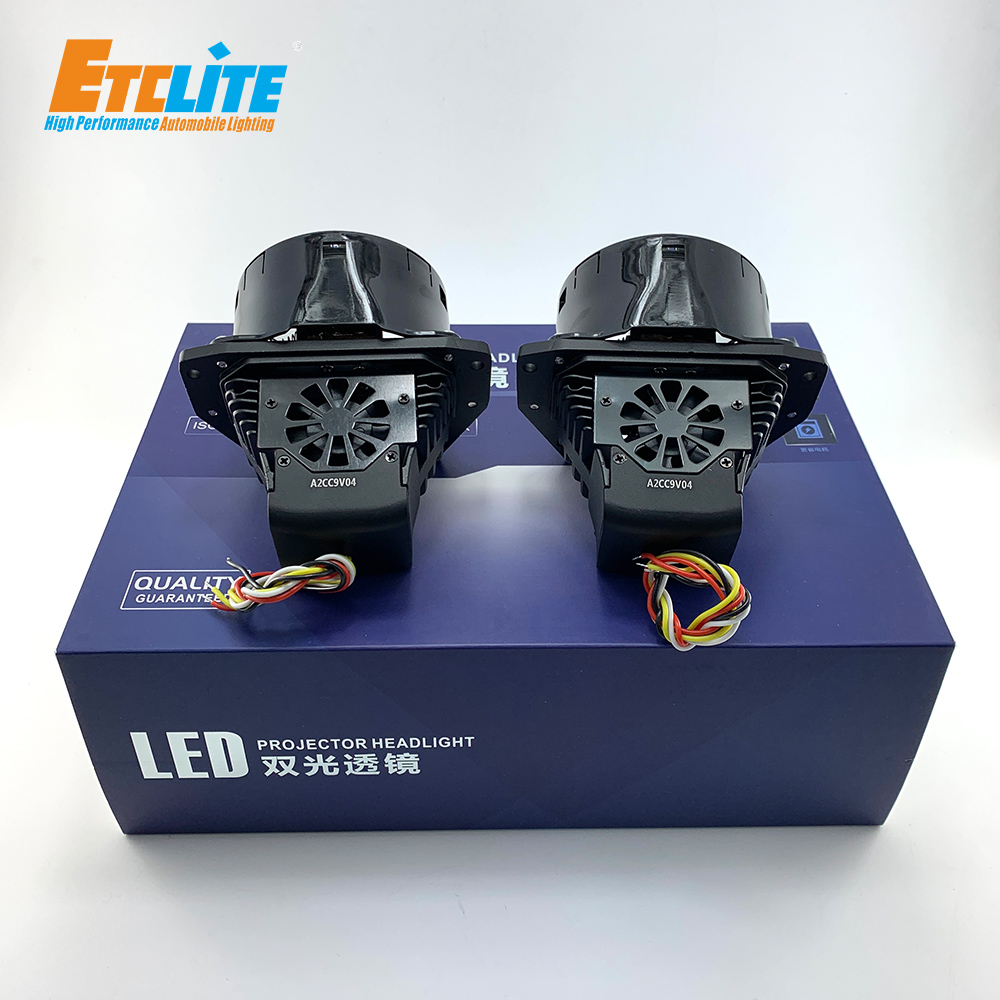 3 Inch Pro Bi Led Projector Lens 6000k Curved Surface Led Headlight ...