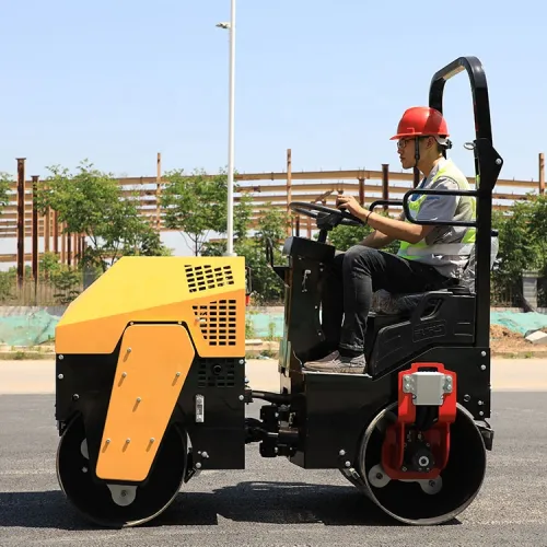 1 Ton Compactor Vibratory Roller Mini Tandem Vibratory Roller Walk ...