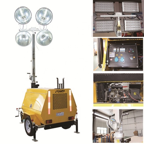 9m Trailer Vehicle-mounted Light Tower, High Quality 9m Trailer Vehicle ...