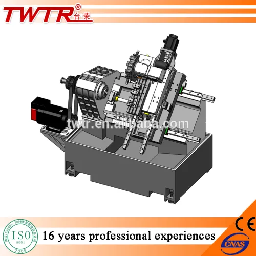 3 Jaw Chuck Hydraulic Turret Cnc Machine For Turning Parts, High ...