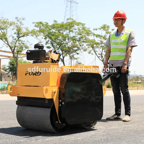 550kg Diesel Double Drum Mini Vibratory Roller (fyl-s600c), High ...