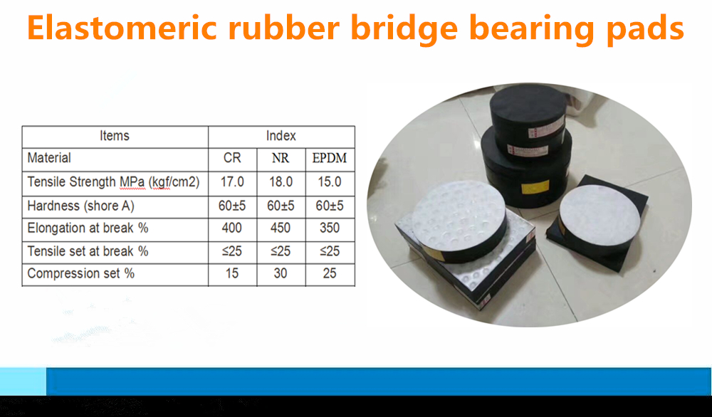 Neoprene Rubber Elastomeric Bridge Support, High Quality Neoprene ...
